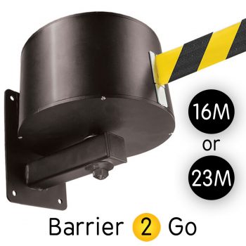 Double Belt Wall Mounted Retractable Barrier 2.3M, 3M, 3.9M & 4.6M ...
