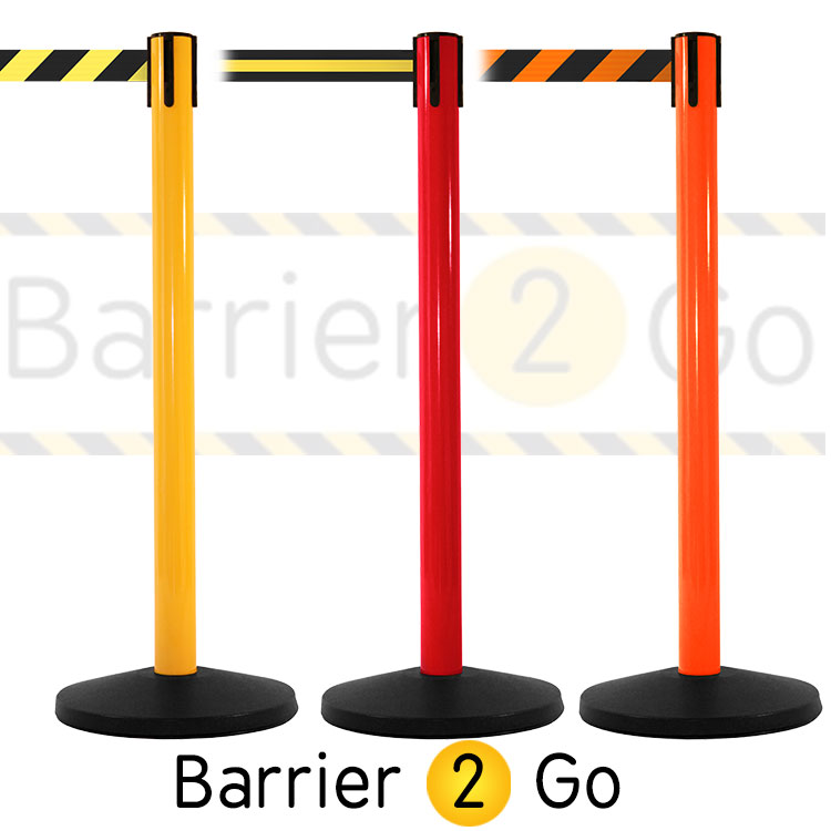 Budget Safety Belt Barrier Stand 3.4M | Barrier 2 Go