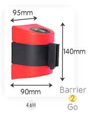 Lift Out Of Service Retractable Belt Barrier 2.3M & 4.6M | Barrier 2 Go