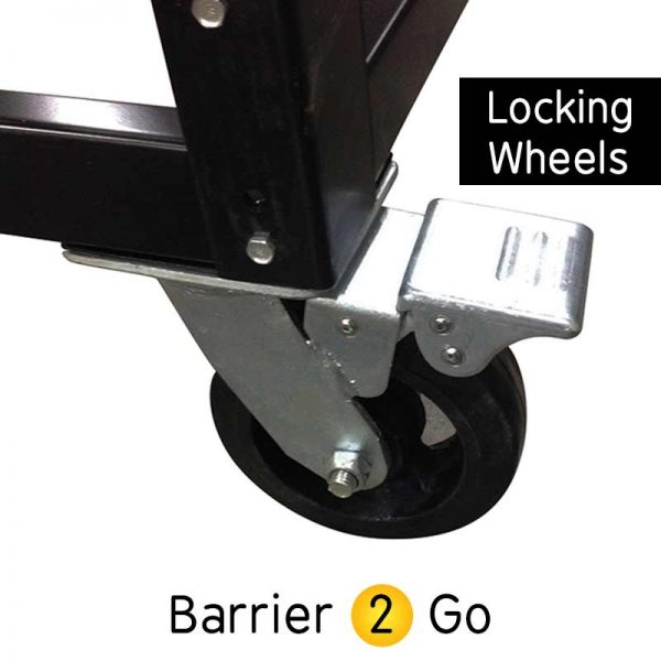 Horizontal 12 Post Belt Barrier Storage Cart | Barrier 2 Go