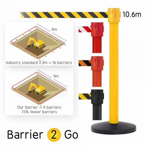 Retractable Belt Barriers at Barrier 2 Go