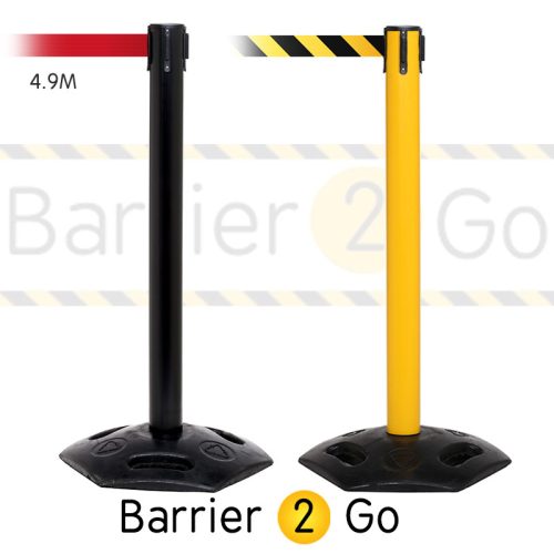 Heavy Duty Steel Retractable Belt Barrier Stand 3.4M, 3.9M & 4.9M ...