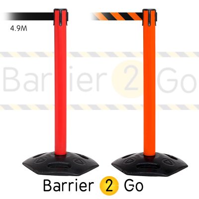 Heavy Duty Steel Retractable Belt Barrier Stand 3.4M, 3.9M & 4.9M ...