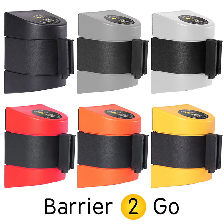 Extra Large Plastic Wall Mounted Belt Barrier 3.9m, 4.6m, 6.1m, 7.6m ...