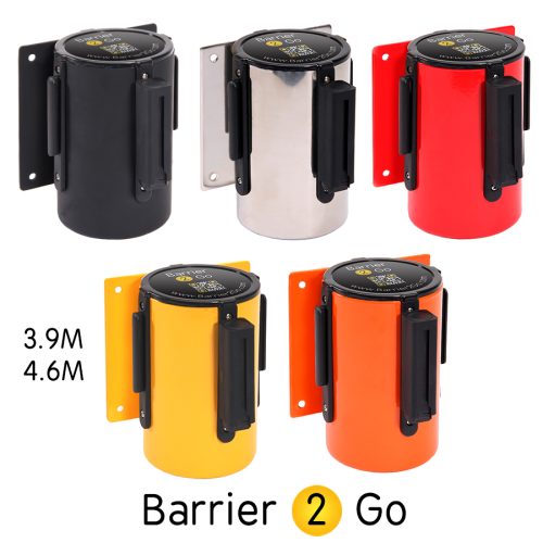 Standard Metal Wall Mounted Retractable Barrier 2.3M, 3M, 3.9M & 4.6M ...
